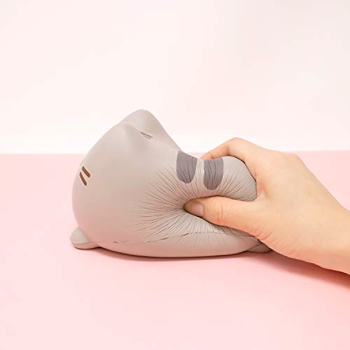 Hamee Pusheen Cat Slow Rising Cute Jumbo Squishy Toy (Bread Scented, 6.3 inch) [Birthday Gift Bags, Party Favors, Gift Basket Filler, Stress Relief Kawaii Stuff Toys] - Loaf