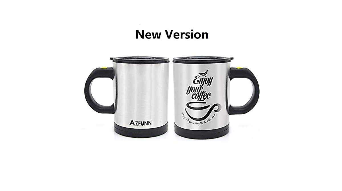 AZFUNN Self Stirring Coffee Mug | Effortless Automatic Mixing