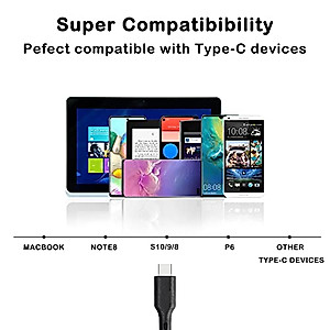 GELRHONR Retractable USB Type C Cable,Coiled USB A to USB C (3A 60W) Fast Charging and Data Cable for S10,S20,S22,Note 10 9, Pixel 4XL,Switch,OnePlus 5,Other USB C Device - Black/(Max 1.5M/4.9Ft)