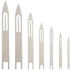 Easy Catch 7 PCS White Plastic Fishing Line Equipment Repair Netting Needle Shuttles-Size 3 4 5 6 7 8 9