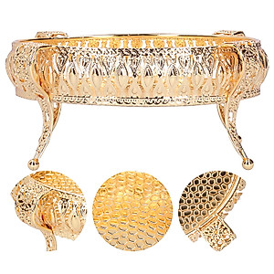 Fruit Tray, Food Dessert Storage Zinc Alloy Tray, Kitchens Food Tray Retro‑Style 8.4x6.4x4.2in for Daily Use Elegant Decorations