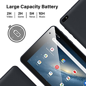 Android Tablet 7 inch, Android 11.0 Tablet 2GB RAM 32GB ROM Tablet 7 inch with WiFi, Bluetooth, GMS, Dual Camera, Google Play for YouTube, Netflix, Gaming