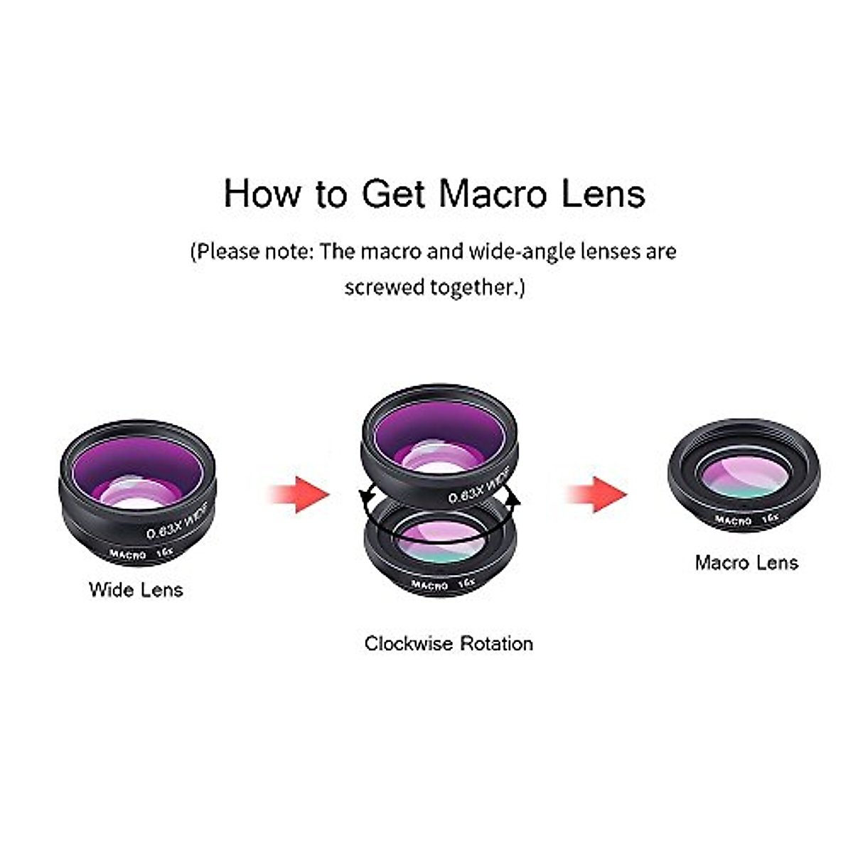Apexel 10 in 1 Phone Camera Lens Kit Wide Angle/Macro/Fisheye/Telephoto/CPL/Flow/Radial/Star Filter/Kaleidoscope Lens for iPhone and Most Phone