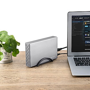 Hard Drive Enclosure RSHTECH USB 3.0 to SATA Aluminum External Hard Drive Dock Case for 3.5 inch HDD SSD up to 16TB Drives, Support UASP (RSH-339)