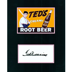 Kirkland Ted Williams 8 X 10 Autograph Photo on Glossy Photo Paper