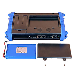 Portable 7 Inch CCTV Tester-Support up to 6K IP Camera Test- AHD, TVI, CVI & CVBS Analog Camera Test-RJ45 Cable TDR Tester with PoE/IP Discovery/HDMI in & Out/Built in WiFi/PTZ