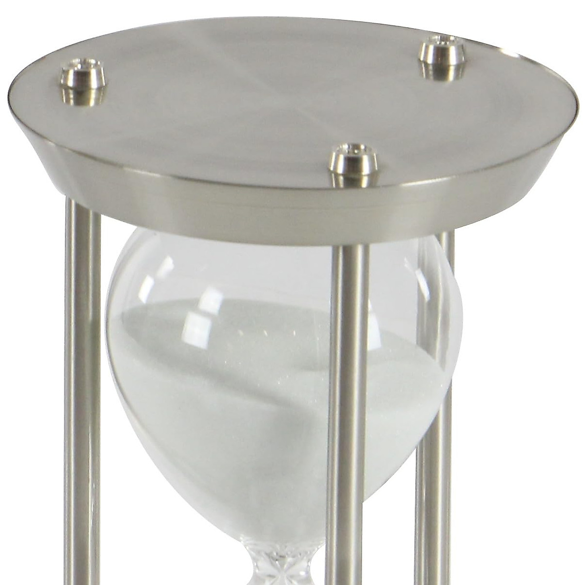 Deco 79 Glam Metal Cylinder Timer, 7" x 7" x 12", Silver