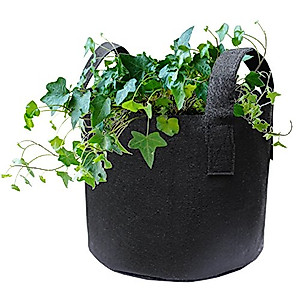 Gardzen 20-Pack 5 Gallon Grow Bags, Aeration Fabric Pots with Handles