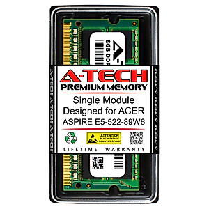 A-Tech 8GB RAM for ACER Aspire E5-522-89W6 | DDR3 1600MHz SODIMM PC3-12800 204-Pin Non-ECC Memory Upgrade Module