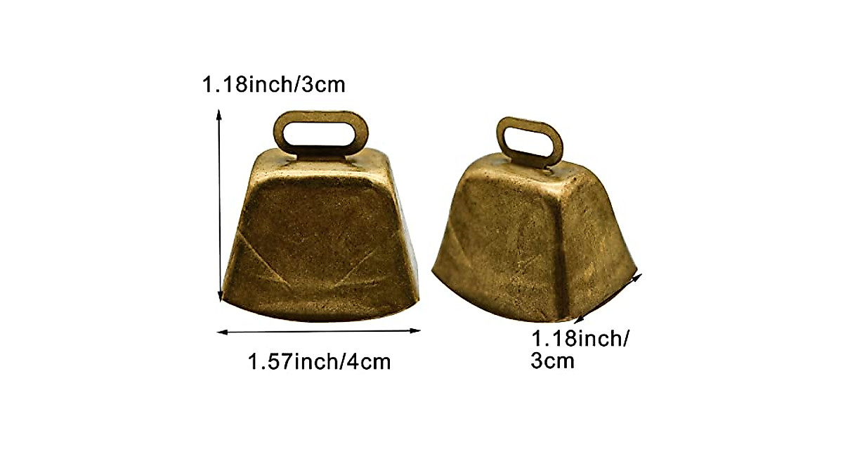 Pinenjoy 17Pcs Brass Bells for Pets & Farm Animals