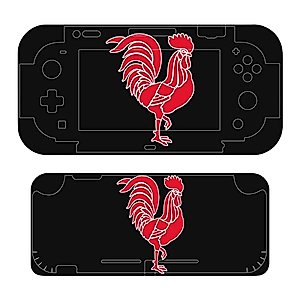 Red Rooster Cock Stickers Full Wrap Decal Skin Faceplate Protective Stickers Compatible for Nintendo Switch for Switch Lite