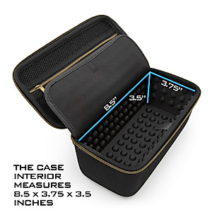CASEMATIX Studio Case Compatible with Rode PodMic, Shure SM7B Microphone and Other Large Podcast Mics with XLR Recording Accessories - Includes Podcasting Mic Bag Only