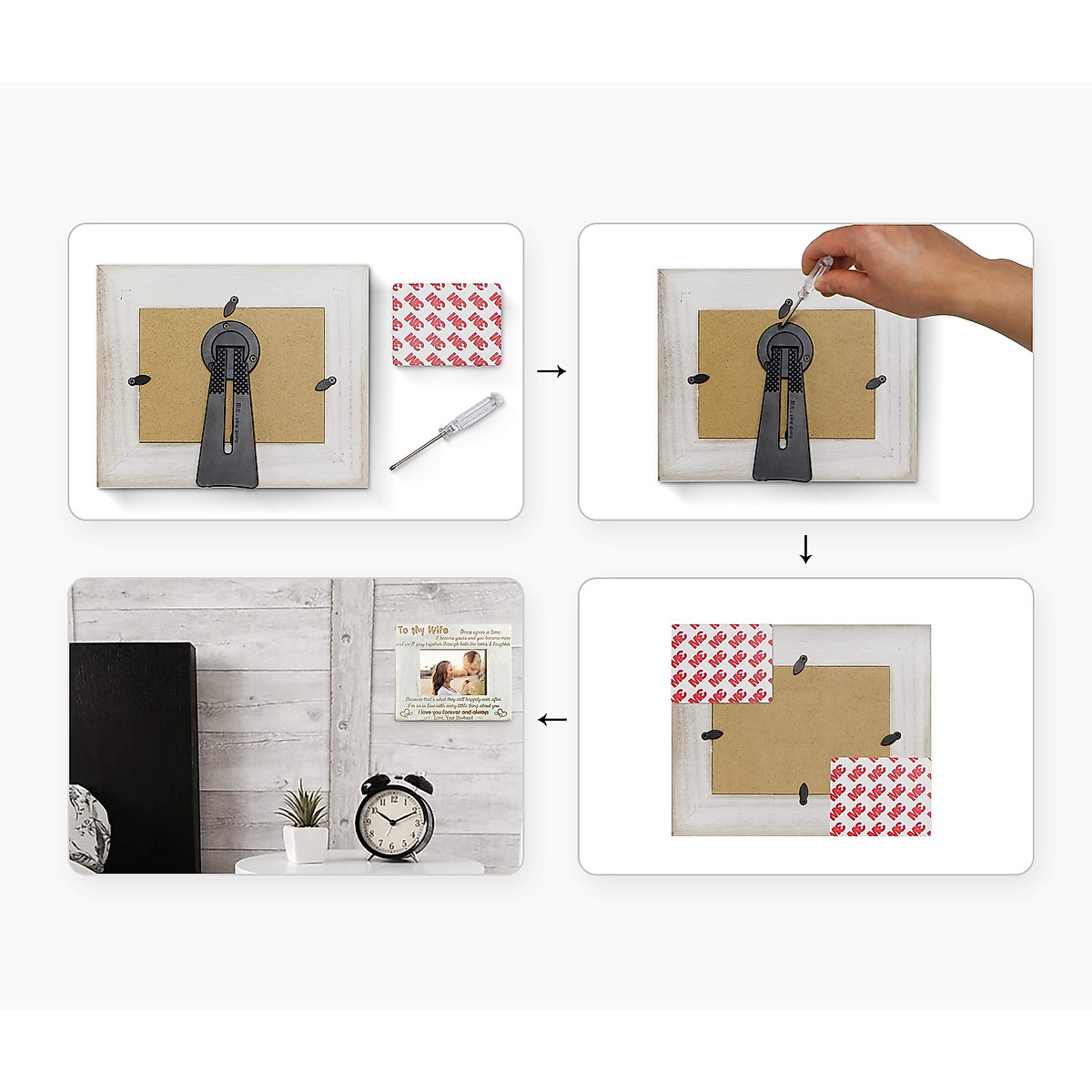 K KENON Baby Engraved Wood Picture Frame - There's This Boy He Calls Me MIMI - Winnie The Pooh Sonogram Picture Frame, New Mom, New Dad (For Baby Boy-MIMI)