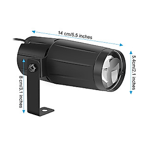 U`King Disco Ball Pin Spot Light with White LED Stage Lighting Beam Spotlight Lights for Mirror Ball Club Party Bar DJ Events