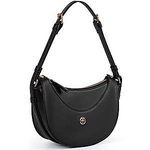 Missnine Shoulder Bag for Women Small Purse Vegan Leather Hobo Bags Crescent Clutch Purses Handbag Ladies Crossbody Bags