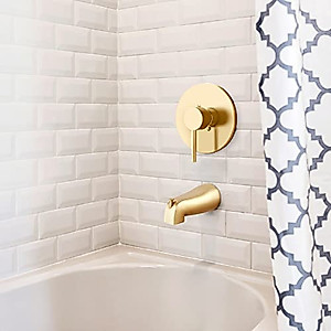 Design House 583898 Pull-Up Tub Diverter Spout, Satin Gold