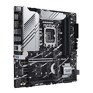 ASUS Prime Z790M-Plus LGA 1700(Intel 12th&13th Gen) microATX motherboard (PCIe 5.0, 3xM.2 slots,10+1 DrMOS,DDR5,1 Gb LAN, DP,USB 3.2 Gen2x2 Type-C,front USB3.2 Gen 1 Type-C, Thunderbolt(USB4)support)