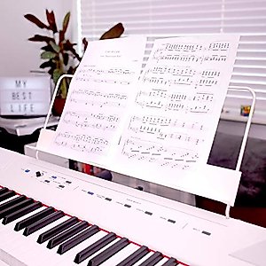 Alesis Recital – 88 Key Digital Piano Keyboard with Semi Weighted Keys, 2x20W Speakers, 5 Voices, Split, Layer and Lesson Mode, FX and Piano Lessons