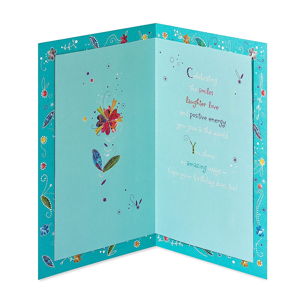 American Greetings Birthday Card for Her (Floral Happy Birthday)