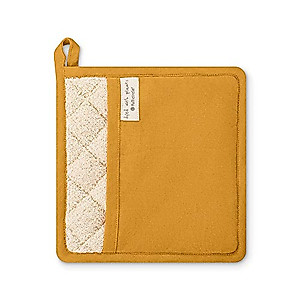 Full Circle Kind Collection Plant-Dyed Organic Cotton, Pot Holder, Turmeric