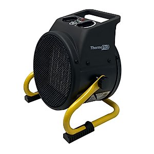 ThermPro Portable Forced Air Heater with Thermostat, 120V, 1500 Watts, 5,000 BTU, Black, PFH120160015