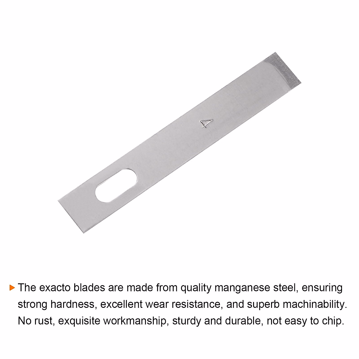 HARFINGTON 100pcs Exacto Knife Blades #4 Hobby Knife Replacement Blades Spare Precision Exacto Blades Hobby Knife Blade Refills for DIY, Art, Cutting, Carving, Scrapbooking, Stencil