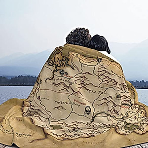 Skyrim Blanket Soft Warm Throw Blankets 60"x50" for Bedroom Couch Travelling