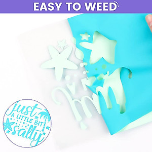 VAST WANT White HTV Vinyl Roll-12" X 30ft White Iron on Vinyl for Cricut & Other Cutting Machines, Heat Transfer Vinyl for Shirts - Easy to Cut, Weed and Transfer