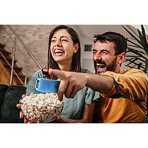 [4 Pack] SOTATOO Case for Roku Remote, Battery Cover for TCL Roku Smart TV Steaming Stick Remote, Silicone Protective Controller Universal Sleeve Skin Glow in The Dark Pink Orange Green Blue