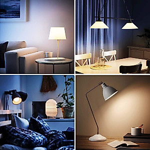 ILC E12 LED Light Bulbs (40w Equivalent) 5W, Color Changing RGB, A15 Small Base Candelabra Round Light Bulb, Candle Base, 2700K Warm White 12 Colors 2 Modes Timing with Remote Control (4 Pack)