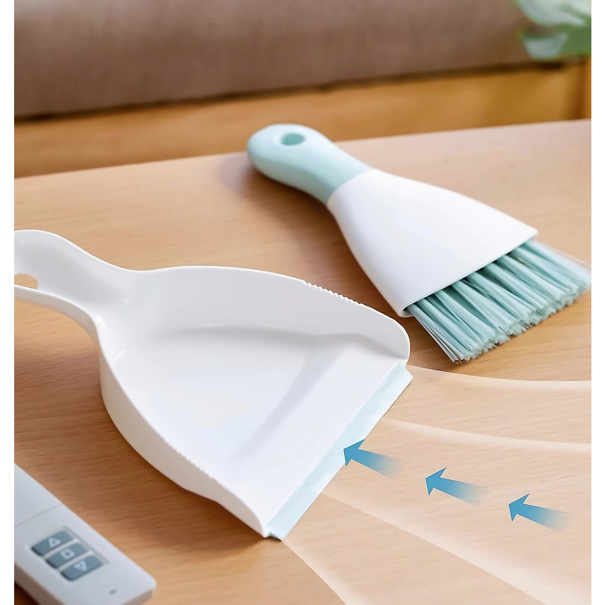YCSXhandpick Small Broom with Dustpan Combo Set Dust Pan and Brush Set Table Ceaner Gap Cleaning Brushes and Dust Pans Hand Broom