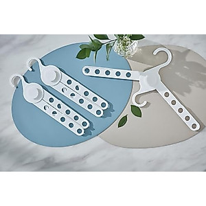 Closet Organizer Foldable Clothe Hangers - Bigtime Closet Space Saver - Holds 20lbs Durable & Portable - Use at Home, Dorm, and Office (Black 10 Pack)