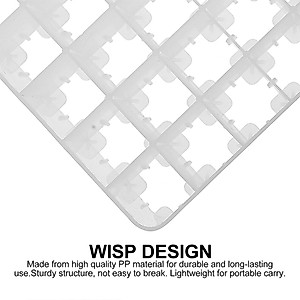 Portable Desk Marker Holder Stand 3pcs Art Marker Storage Tray 40 Hole Pen Holder Rack Paint Colored Pencils Markers Organizer for Office Home White Makeup Brush Organizer