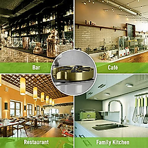 Glass Rinser for Kitchen Sink, Saparlo 6-Leaf Removable Stainless Steel Cup Washer, Bottle Washer, Quick Rinser for Baby Bottle, Kitchen Sink Automatic Flushing Device for Bar Sink, Brush Gold