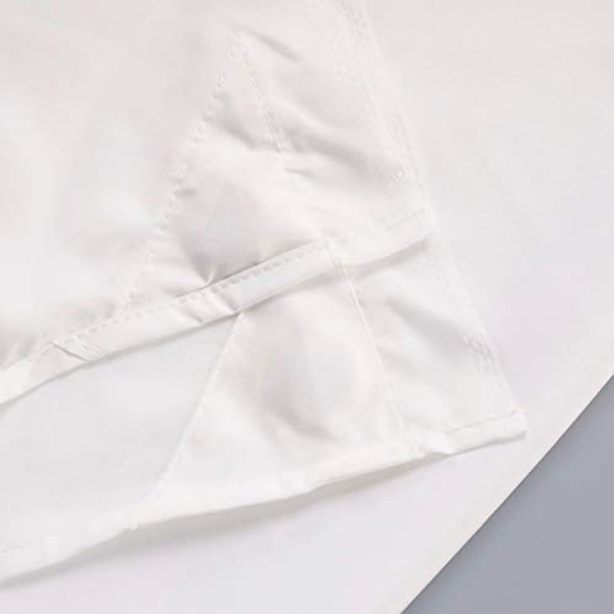 River Dream Snap in Fabric Shower Curtain Liner Replacement - 70W x 54H, White, with Magnets-Detachable Liner…