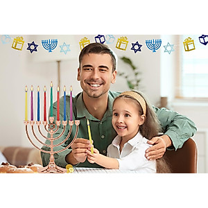 The Dreidel Company Jerusalem Hanukkah Candles Menorah Candles Chanukah Candles 44 for All 8 Nights of Chanukah (Single)