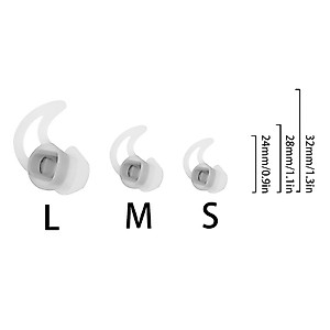 3 Pairs S/M/L Replacement Silicone in Ear Earbud Tips Set Earphone