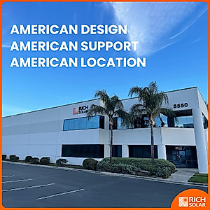 RICH SOLAR 200W Monocrystalline Portable Solar Panel Foldable Suitcase Solar Panel Built-in Kickstand (200W+20A Controller)