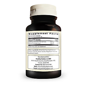 Healthy Habits MINEREX High Potency Complete Mineral Supplement with Sentramin Plant and Sea Bed Minerals derived from Senonian Vegetate 60-Count