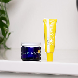 Pur O3 Fully Ozonated Sunflower Oil - Pure, Natural, Organic Ozonated Oil - Sunflower Oil Skin Care from Oxygenated, Ozonized Sunflower Oil - Ozone Oil in a Glass Jar, 2 oz