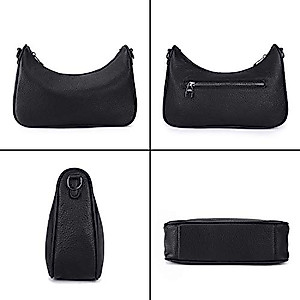 YALUXE Leather-Crossbody-Bags-for-Women Fashion Shoulder Handbag with Coin Purse