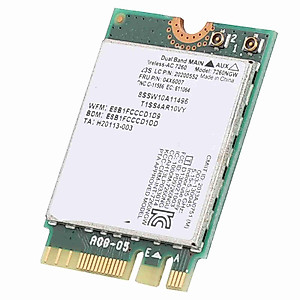 ASHATA 2.4G 5G Network Card for Intel 7260 AC 867Mbps NGFF M2 WiFi Card Laptop Network Adapter for ThinkPad T440 T440S T440P X230S X240 X240S L440 W540 etc