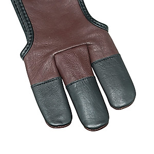 ArcheryMax Leather shooting glove 3 finger archery glove
