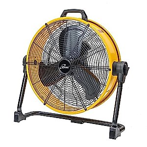 iLiving 20 Inches 5703 CFM Heavy Duty High Velocity Barrel Floor Drum Fan With DC Brushless Motor,Stepless Speed Adjustment for Workshop, Garage, Commercial or Industrial Environment, UL Safety Listed