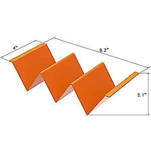CHARMOUNT Taco Holder Stand Set of 4 Taco Rack Holders - Premium Taco Shell Holder Stand on Table with Handle, Hold 2 or 3 Hard or Soft Shell Tacos, Dishwasher & Microwave Safe