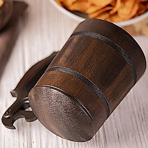 Necrons Beer Stein, Personalized 40K Wooden Beer Mug, Custom Gamer Gift, Video Gamer Tankard, Gift for Men, Gift for Him, Geek Gift