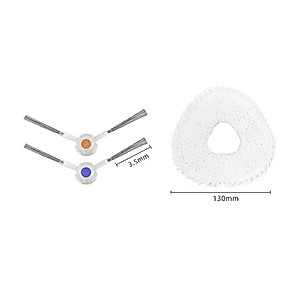LCHONGMING Compatible for Narwal J4，Side Brush，Mop Cloths Rag，Integrated Robot Vacuums Spare Parts Accessories Replacement，Vacuum Cleaner Accessories.Mop Cloths Rag
