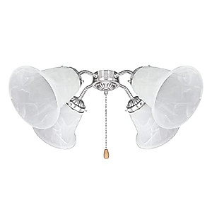 Aspen Creative 23029-4 Transitional Style Replacement Glass Shade, Alabaster