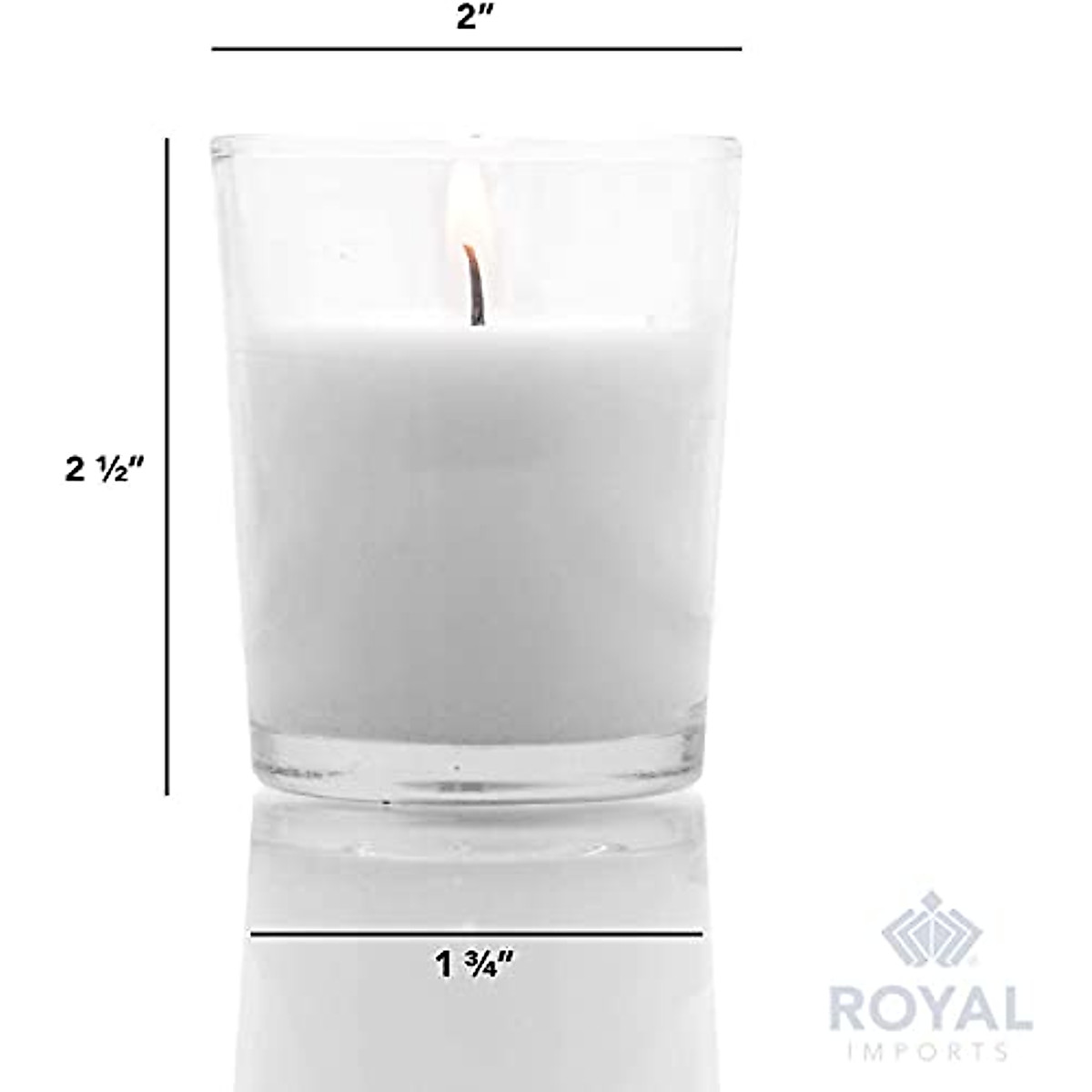 Unscented Clear Glass Votive Candles, Long 15 Hour Burn Time, for Home, Spa, Wedding, Birthday, Holiday, Restaurant, Party, Birthday, 20 Pack