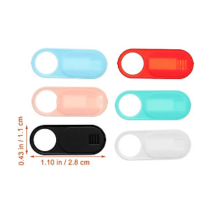 Milisten 6pcs Lens Cover Laptop Cover Slide Webcam Privacy Lens Protector Slide Webcam Cover Shield Cover Webcam Slider Webcam